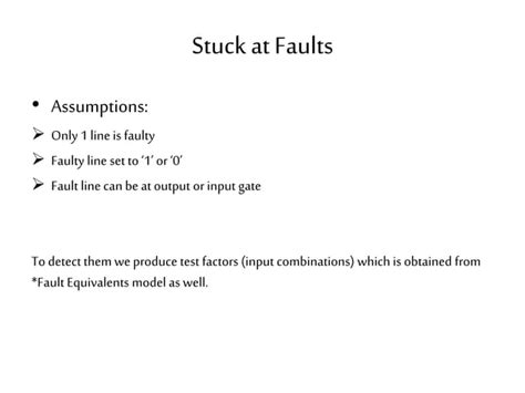 Fault Detection Methods In Sequential System PPTX