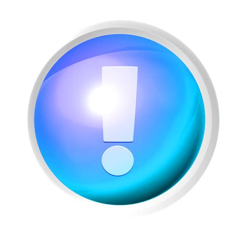 Exclamation Mark Or Warning Colorful Game Button 20967929 Png