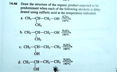 Solved 14 46 Draw The Structure Of The Organic Product Expected To Be Predominant When Each Of