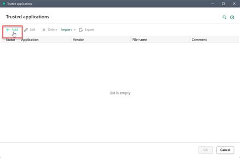 Adding Application Exception To Kaspersky Firewall