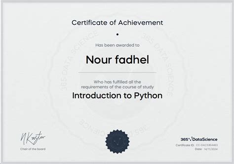 Nour Fadhel On Linkedin Python Datascience Learningjourney Certification 365datascience