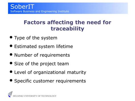 PPT Requirements Traceability PowerPoint Presentation ID