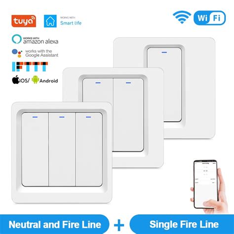 Xcpos Tuya Smart Button Wifi Wall Switch Mobile Phone Controlvoice