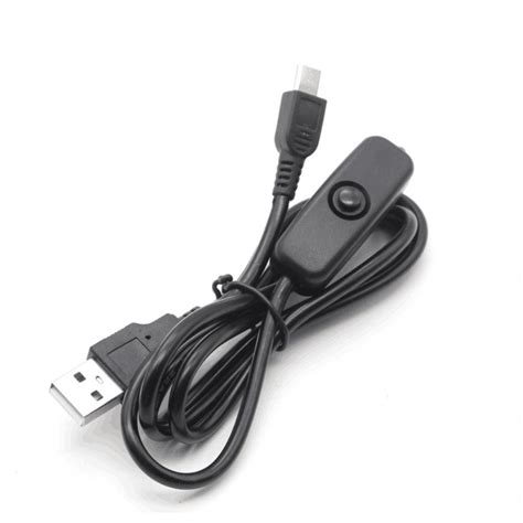 Raspberry Pi 3 Power Cable With Switch On Off Button Micro Usb Charging Cable For Banana Pi