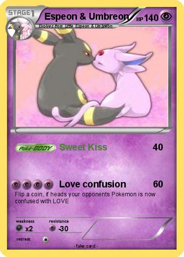 Pokémon Espeon Umbreon 10 10 Sweet Kiss My Pokemon Card