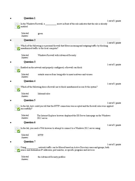 Lab Quiz Pdf Firewall Computing Port Computer Networking