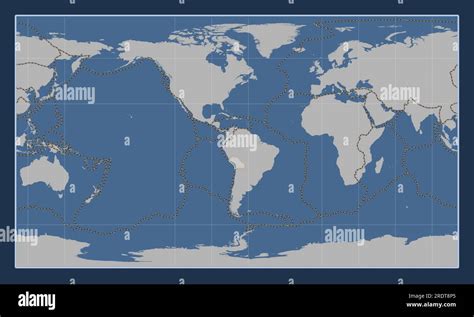 Shape Of The Altiplano Tectonic Plate On The Solid Contour Map In The Patterson Cylindrical