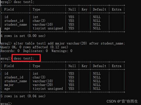Mysql中的ddl和dml详解使用mysql新增字段 Ddl语句 Csdn博客