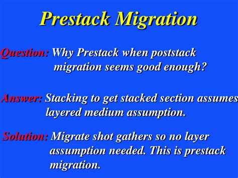 Ppt Prestack Migration Powerpoint Presentation Free Download Id3215370