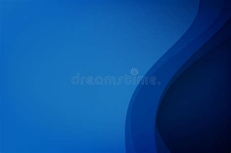 Abstract Deep Blue Background Curve And Overlap Layer Stock Vector