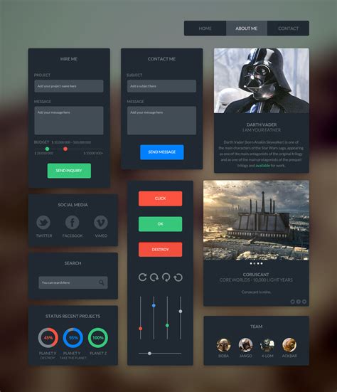 40 Absolutely Best Free Flat Ui Kits Designbeep