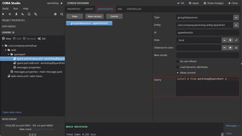 auto generated crud ui cuba platform sample workshop github wiki