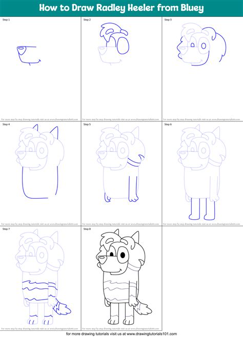 How To Draw Calypso From Bluey Bluey Step By Step Artofit
