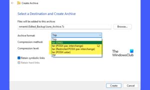 How To Create 7z Or TAR Files From File Explorer In Windows 11