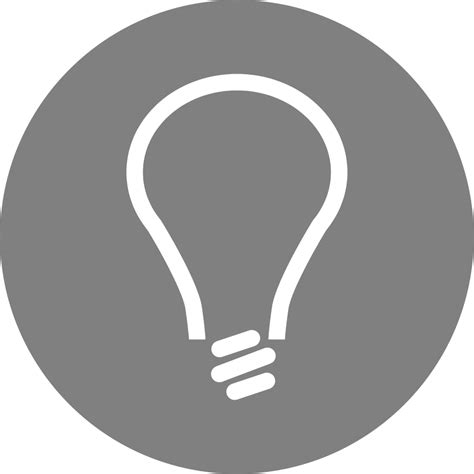 Idea Icon Round Clip Art Library