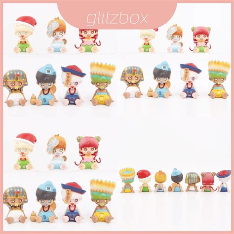 Figurines Set Pvc Cosplay Zombies Ji Gong Ne Zha Egyptian Pharaoh Blind Collectibles Box 8cm