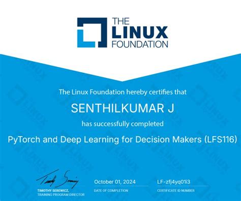 Senthil Kumar J On Linkedin Pytorch Deeplearning Ai