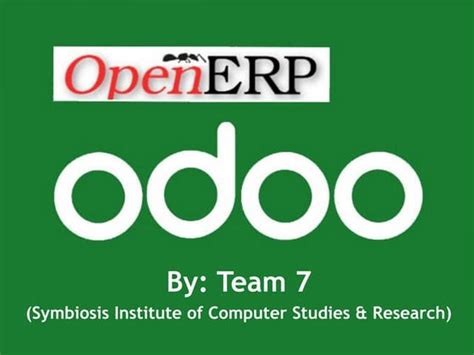 Odoo System Presentationpdf