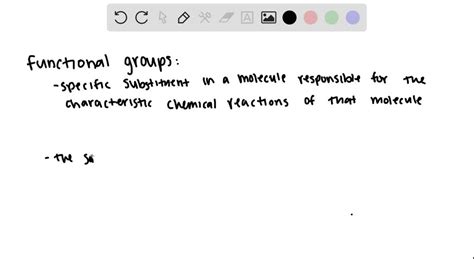 solved what are functional groups why is it logical and useful to