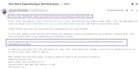 there has been a critical error on this website 6 quick fixes rank math