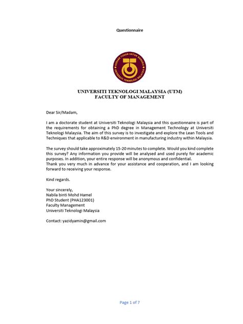 Questionnaire Qualitative N Quantitative Pdf Expert Research And Development