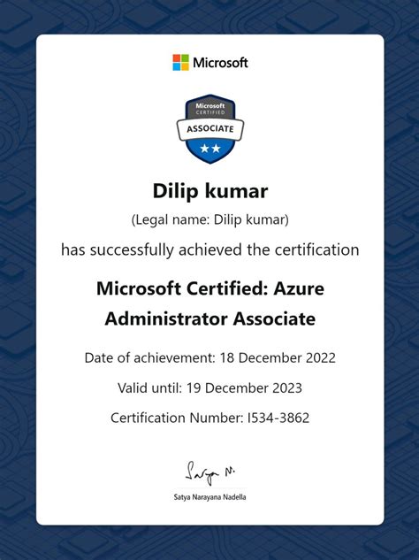 Dilip Kumar On Linkedin Az104 Microsoftazure Microsoftcertified Azurefundamentals Wipro