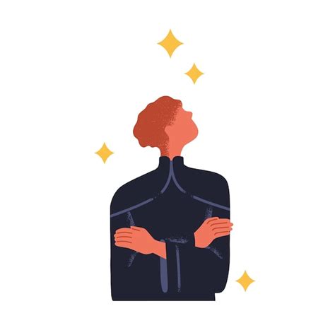 사려깊은 몽상가 백일몽 꿈꾸는 캐릭터는 꿈을 꾸고 희망과 영감을 가지고 별을 올려다봅니다 공상가 철학 심리학 개념 평면 벡터 일러스트 레이 션 흰색 배경에 고립