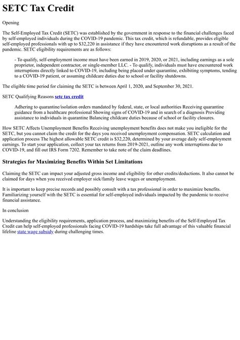 Ppt Setc Tax Credit Origin Powerpoint Presentation Free Download Id 13384592