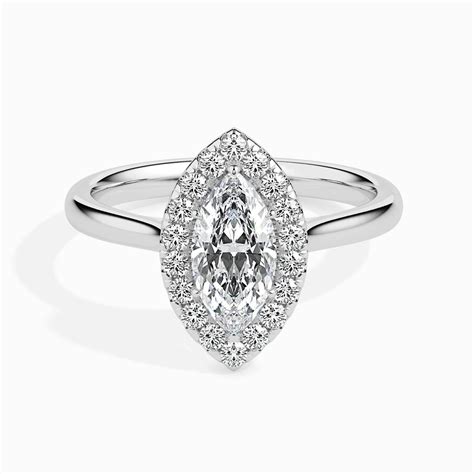 Kiva Jewelry 1 77 Ct Marquise Cut Halo Engagement Ring For Women