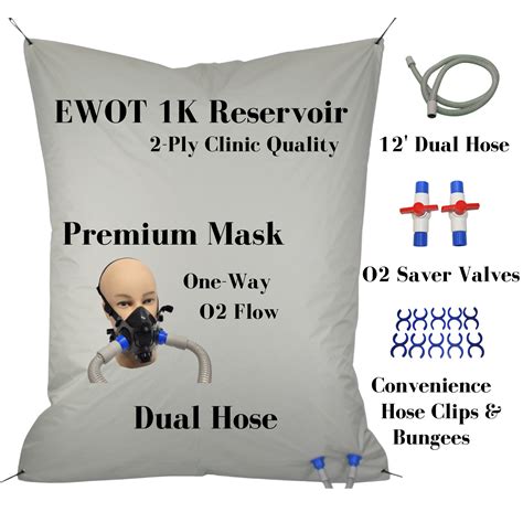 Ewot 1000 Liter Reservoir Kit Premium Dual Flow Mask Vitality Ever