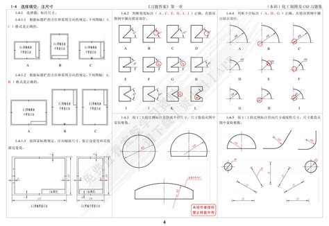化工制图及CAD习题集胡建生 主编课后习题答案解析