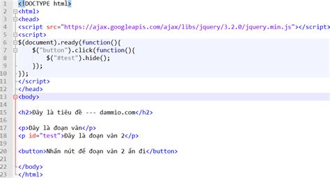 Jquery Phần 3 Các Hàm Chọn Jquery Jquery Selectors Dammio