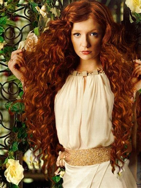 Pin On Silky Shiny Soft Luxurious Rapunzel Godiva Hair Red Haired Beauty Beautiful