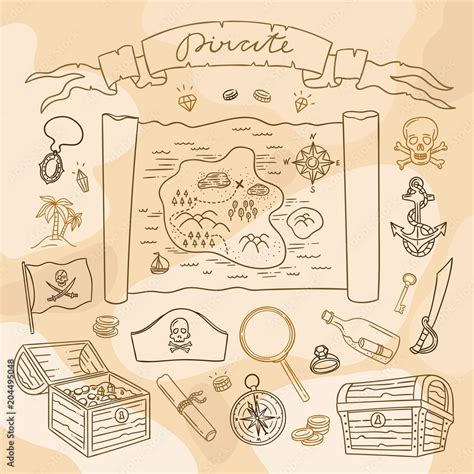 Old Pirate Treasure Map Discounts Sale Th