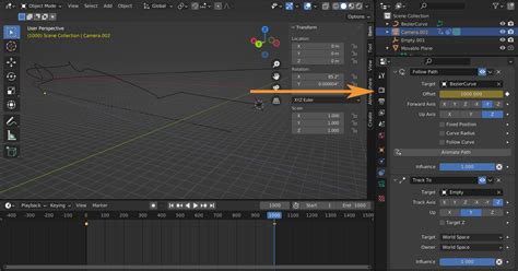 Camera Not Following To Bezier Curve Blender Stack Exchange