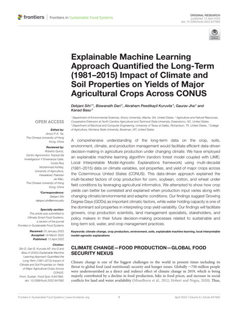 PDF Explainable Machine Learning Approach Quantified The Long Term Impact Of