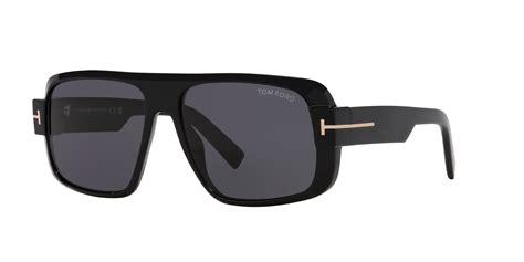 Tom Ford Ft1101 Xxl 58 15 With Grey Lenses And Black Frame