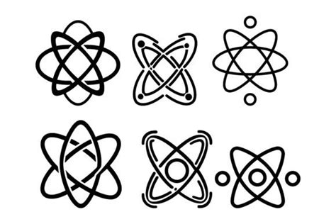 Molecules And Atoms Symbols Graphic By Creativeview · Creative Fabrica