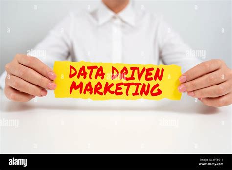 Conceptual Caption Data Driven Marketing Word Written On Strategy Built On Insights Analysis
