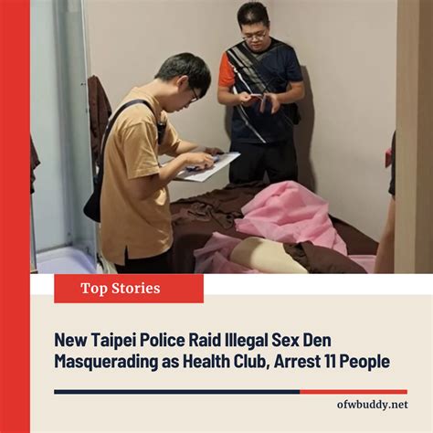 New Taipei Police Raid Illegal Sex Den Masquerading As Health Club