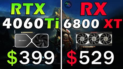 Rtx 4060 Ti Vs Rx 6800 Xt Real Test In 10 Games 1440p Rasterization Ray Tracing Dlss 3 Fg Fsr