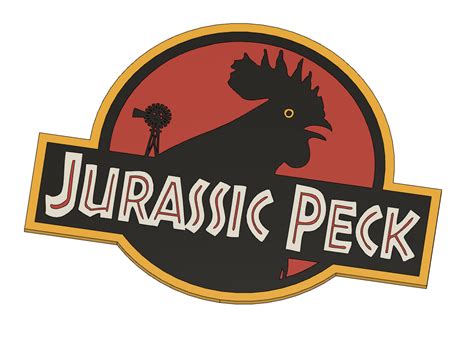 Jurassic Peck Chicken Coop Sign By Rowiac Makerworld Download Free