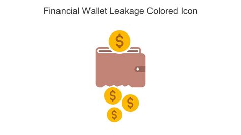 Financial Wallet Leakage Colored Icon In Powerpoint Pptx Png And Editable Eps Format