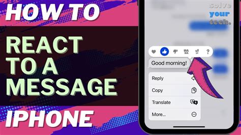 Ios 17 How To React To A Message On Iphone Youtube