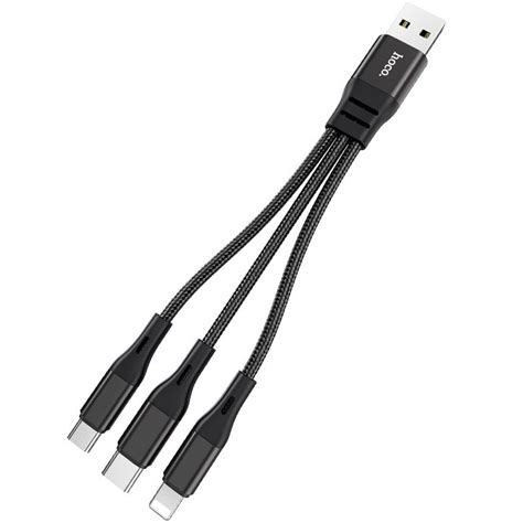 Usb Töltő és Adatkábel 3in1 Usb Type C Lightning Microus