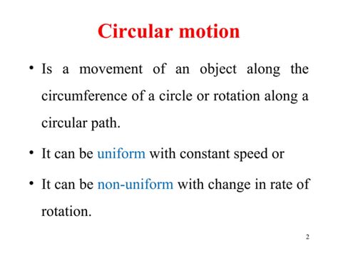 Uniform Circular Motion Ppt