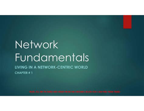 Solution Network Fundamentals Chapter 1 Studypool