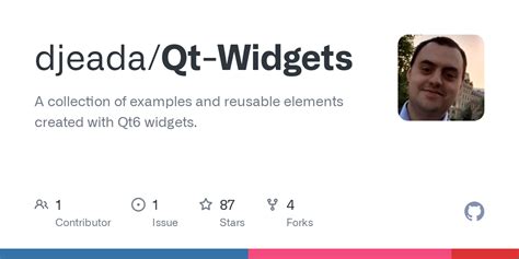 Github Djeadaqt Widgets A Collection Of Examples And Reusable Elements Created With Qt6 Widgets