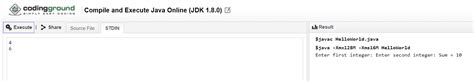 Java Getting Input Value From User In Jdk 180 Compiler Stack Overflow
