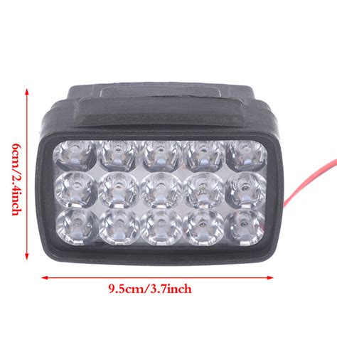 Motorcycle Headlight Spot Light 15 Led 1000lm For Motos Atv Scooter